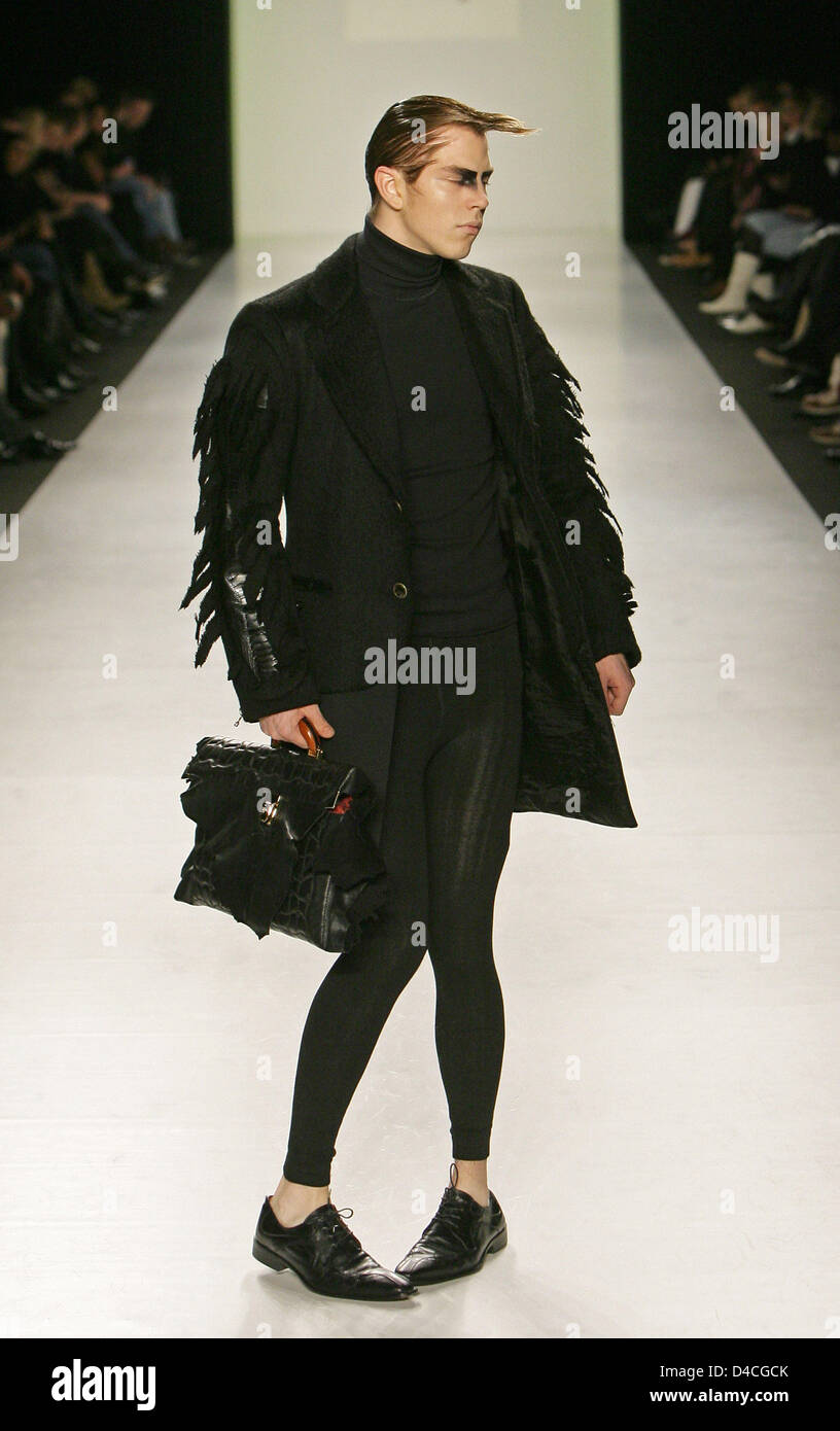 A model presents fashion of 'Intuitive' label in the scope of the 2008 ...