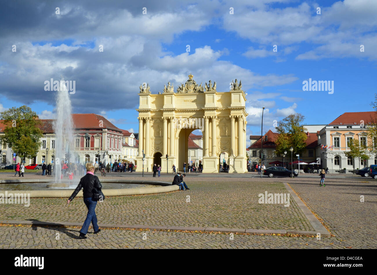 Brandenburg Gate in Potsdam, Brandenburg, Germany Stock Photo - Alamy