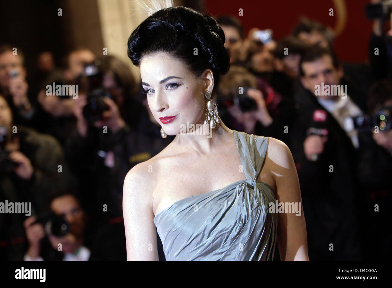 US-actress and model Dita von Teese arrives at the 52nd Vienna Opera ...
