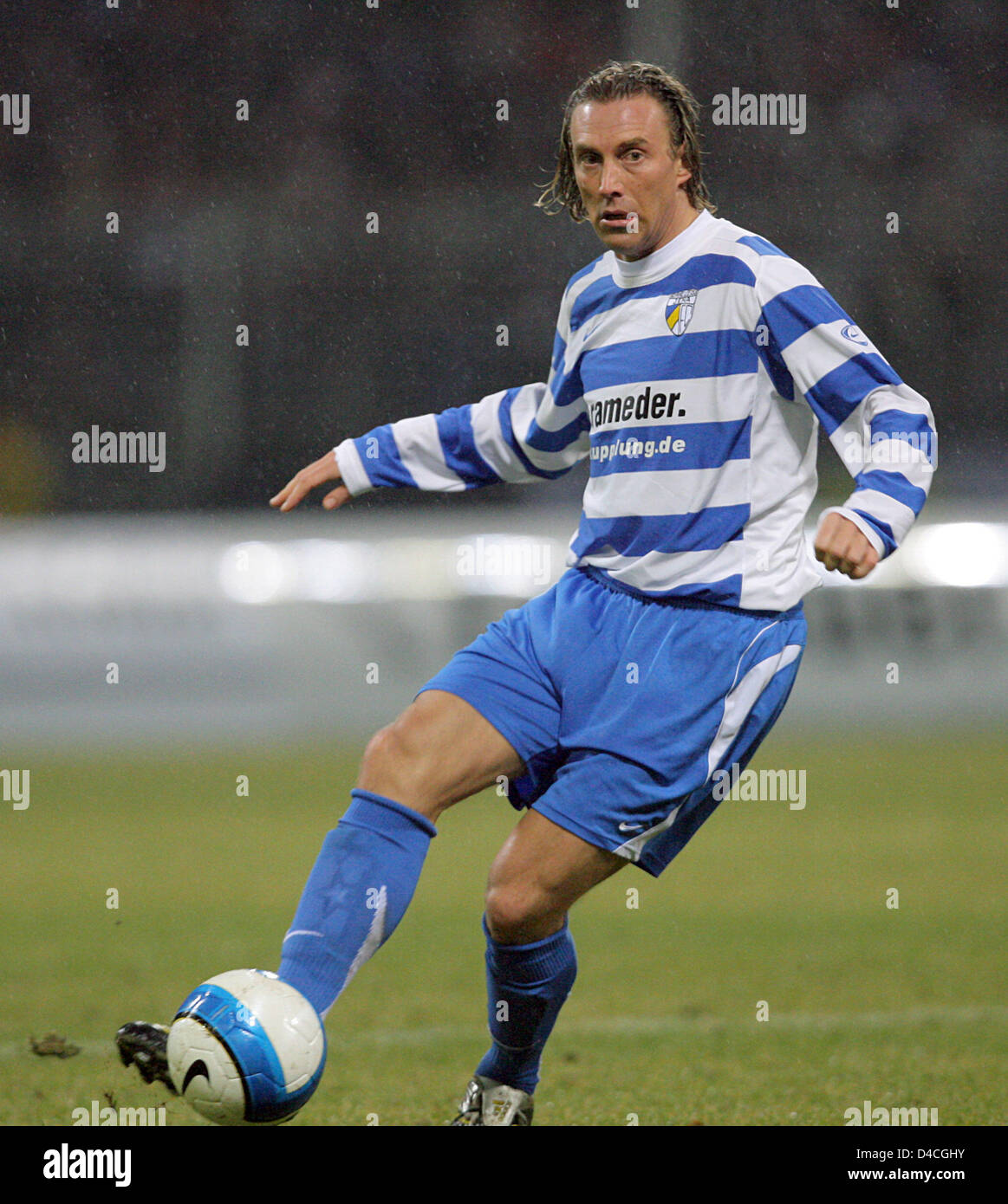Jan Simak of Jena controls the ball during the DFB Cup round of 16 ...