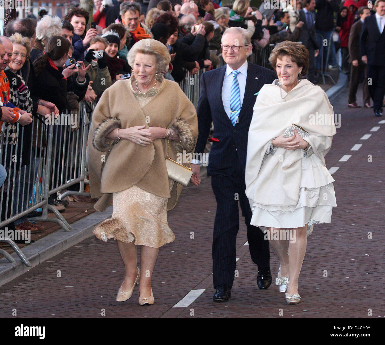 Dutch Queen Beatrix, Princess Magriet and her husband Pieter van ...