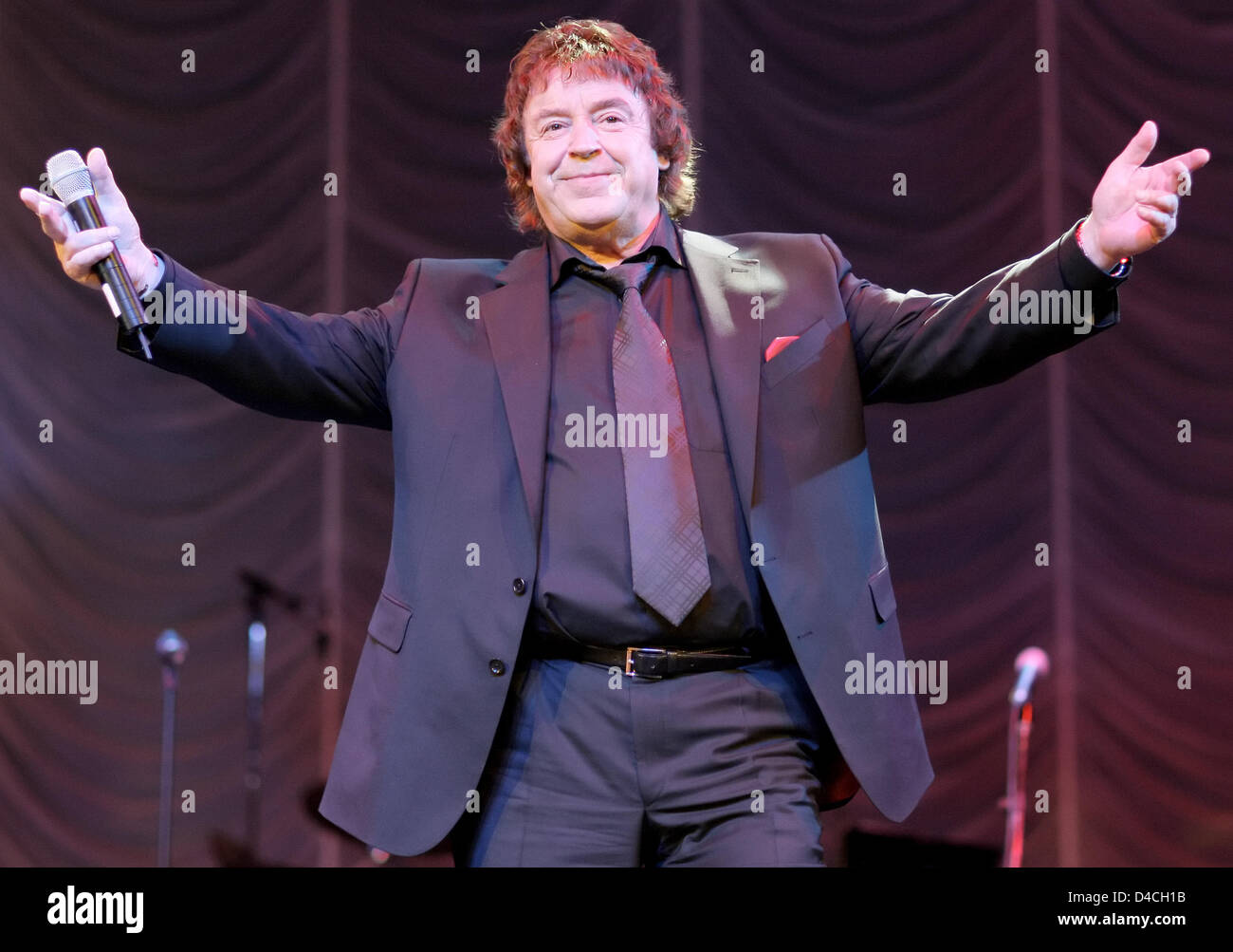 Pop singer Tony Marshall performs during his birthday party at the ...
