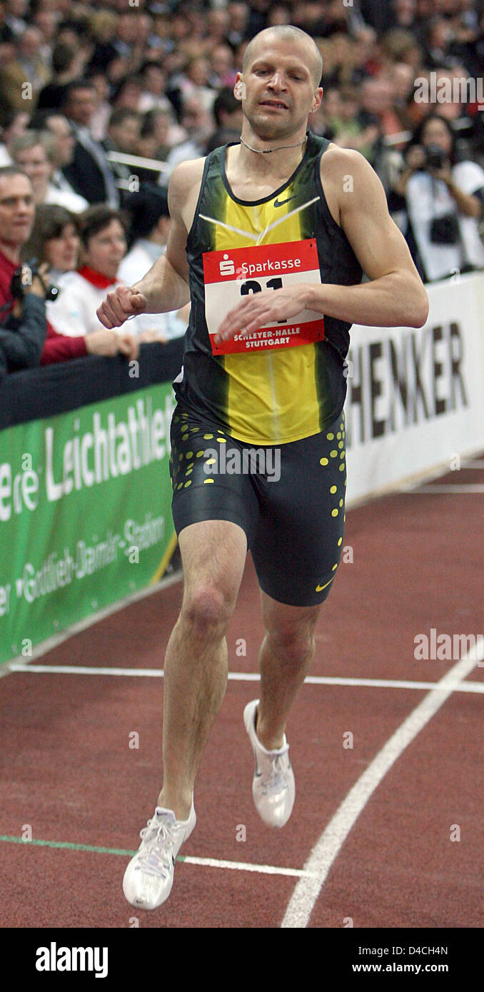 German sprinter Tobias Unger wins the 200 meters run within 20.84 ...