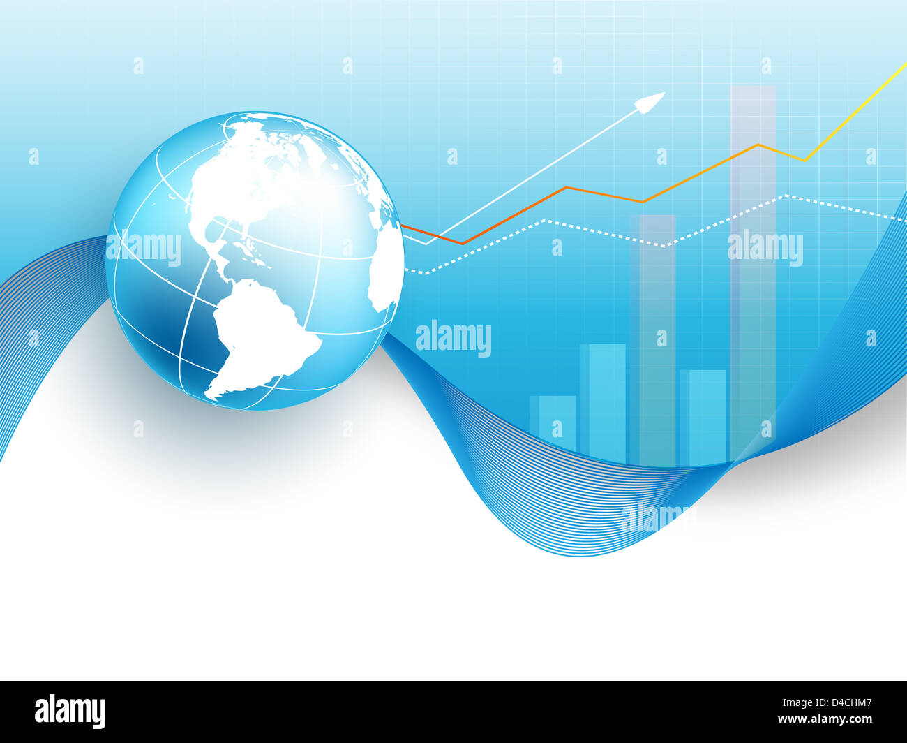 abstract statistic backdrop with bar graphs Stock Photo - Alamy