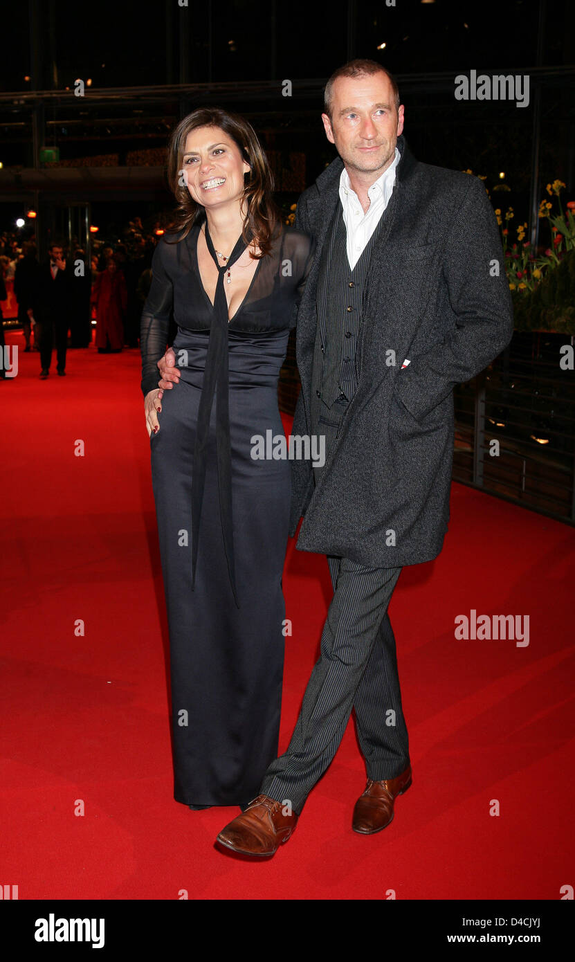 German actor Peter Lohmeyer and his gril friend, tv cook Sarah Wiener ...