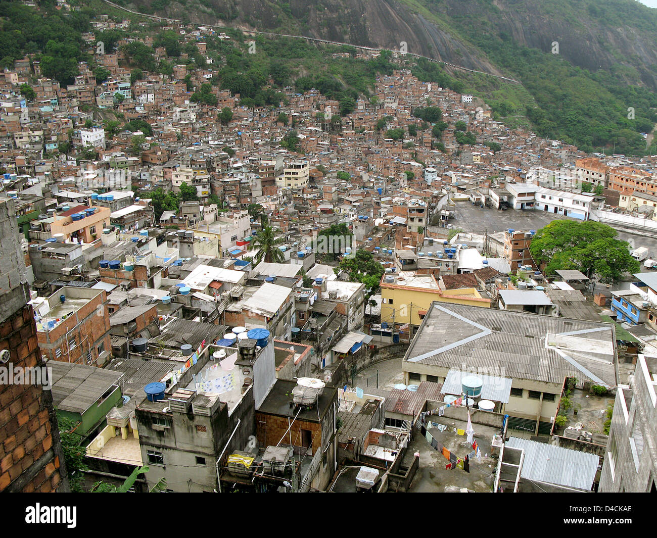 Favela Rocinha, Latin America's largest shanty town with 250,000 ...