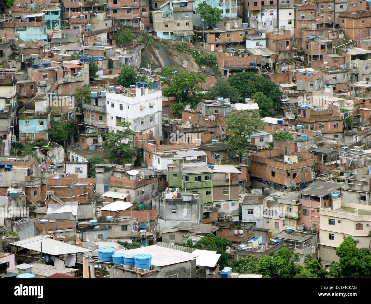 Favela Rocinha, Latin America's largest shanty town with 250,000 ...