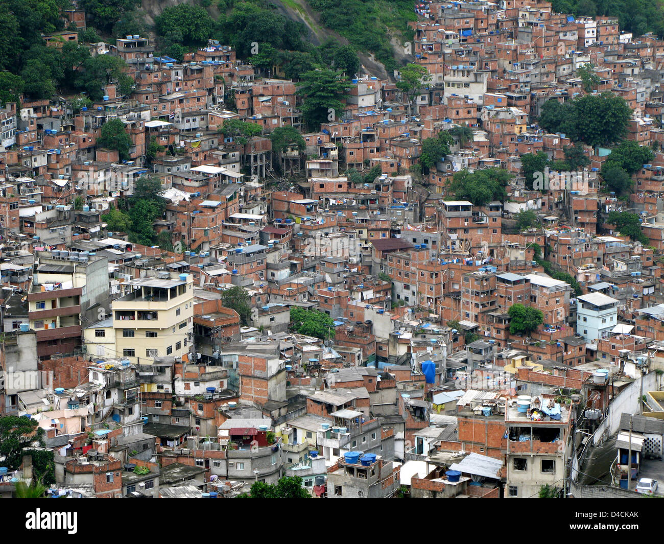 Favela Rocinha, Latin America's largest shanty town with 250,000 ...