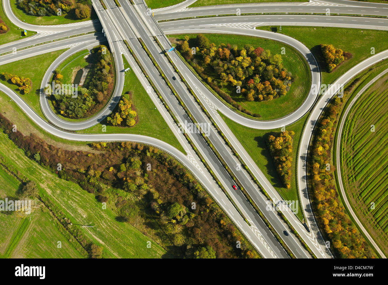Junction of highway A 81, Singen, Baden-Wuerttemberg, Germany, Europe ...