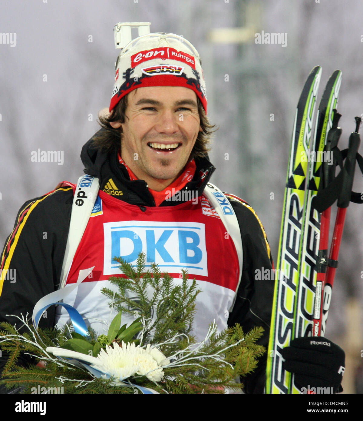Michael Roesch of Germany likes his fifth place in the 10km sprin at ...