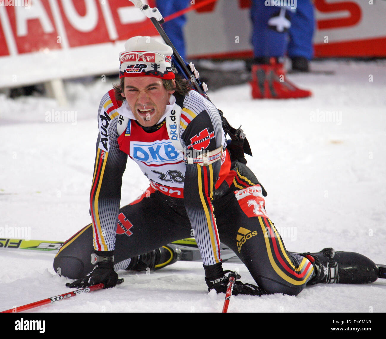 Michael Roesch of Germany likes his fifth place in the 10km sprin at ...