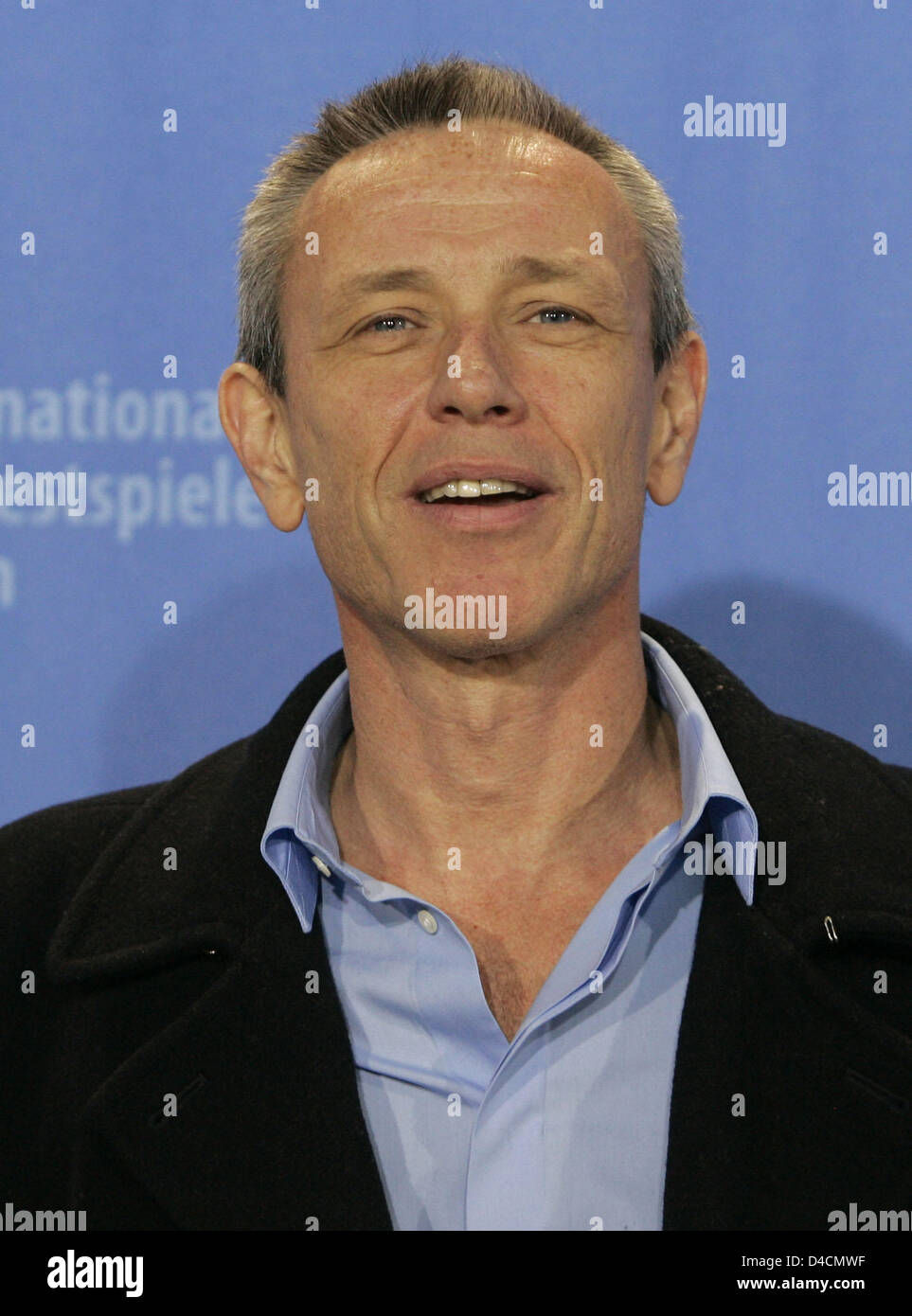 British director Damian Harris smiles at the photo call on his film ...