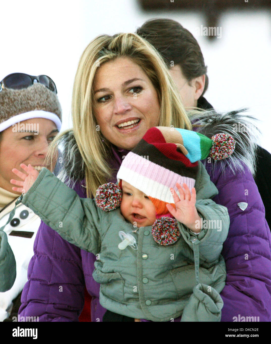Princess Maxima of the Netherlands and her youngest daughter Princess ...