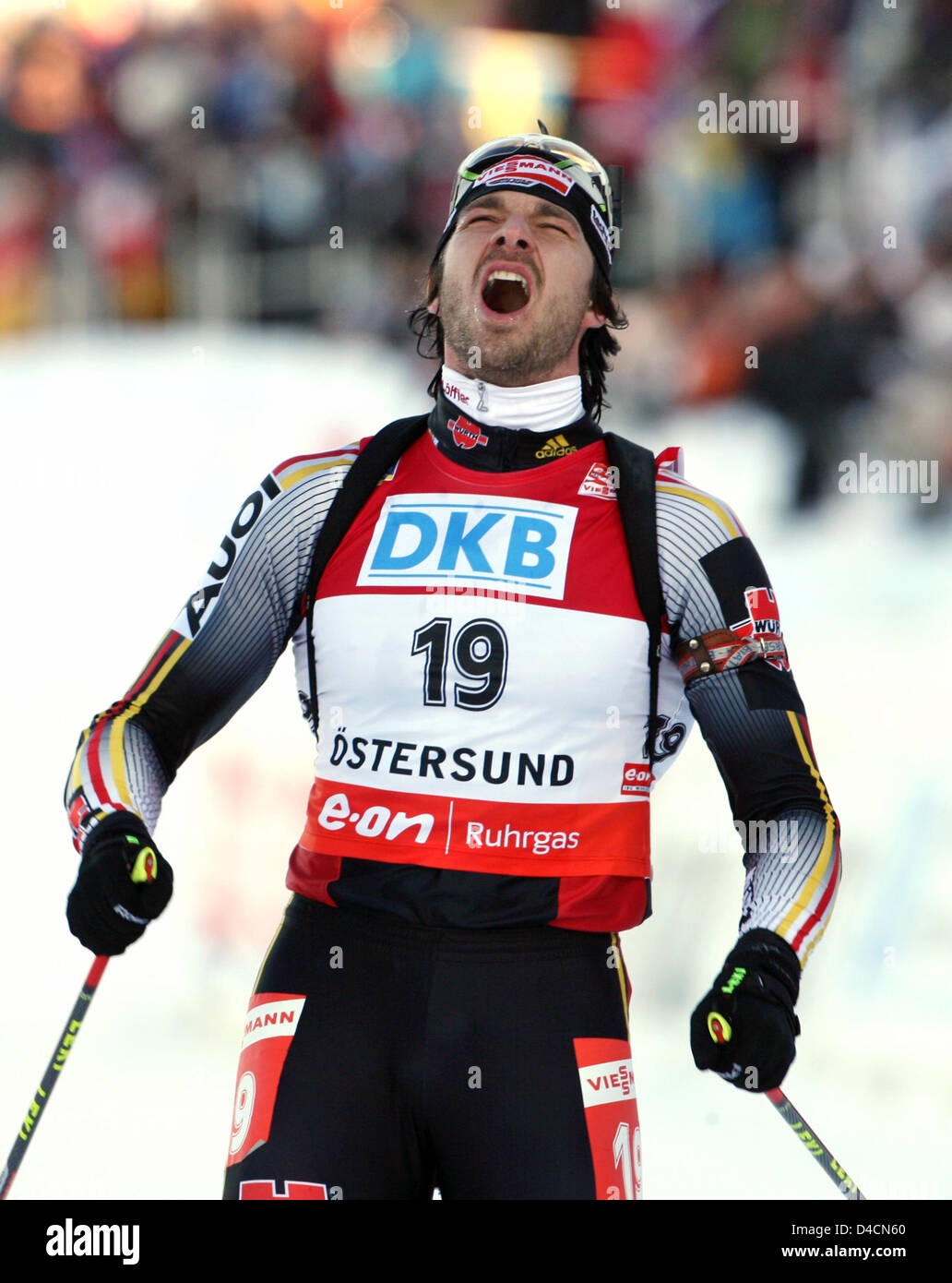Alexander Wolf of Germany finishes third the 12.5km pursuit at the 50th ...