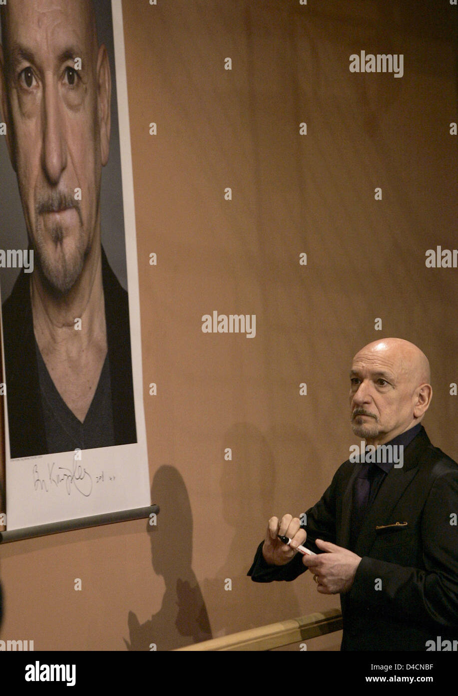 British actor Sir Ben Kingsley arrives for the premiere of his film ...