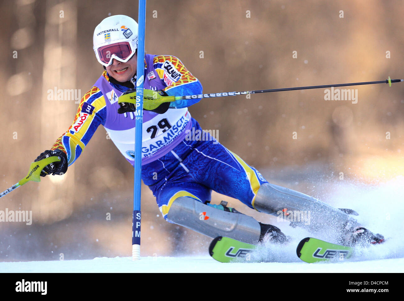 Swedish Johan Brolenius shown in action during his second run at the ...