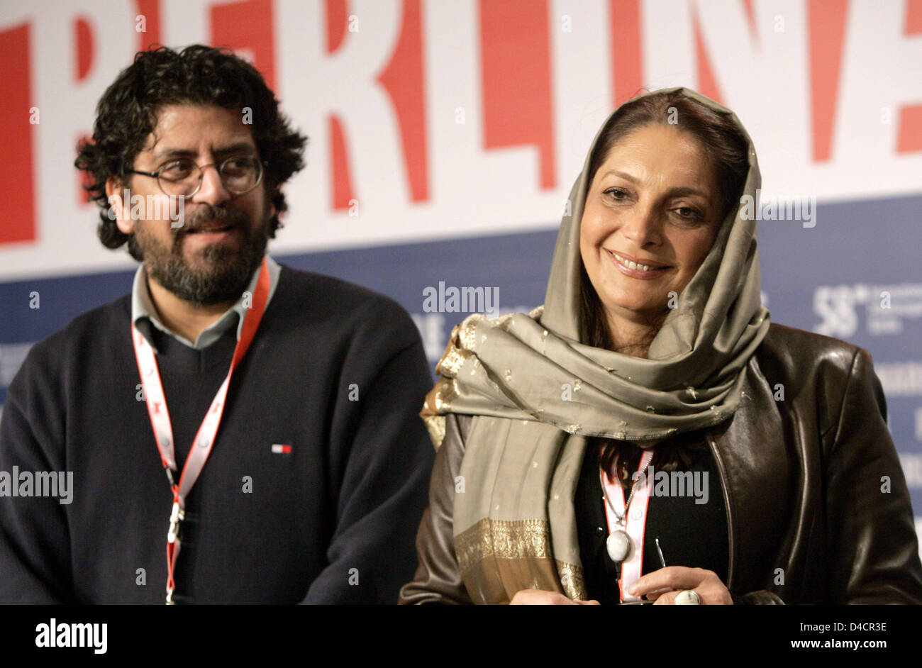 Iranian Director Manijeh Hekmat is pictured with marketing director ...