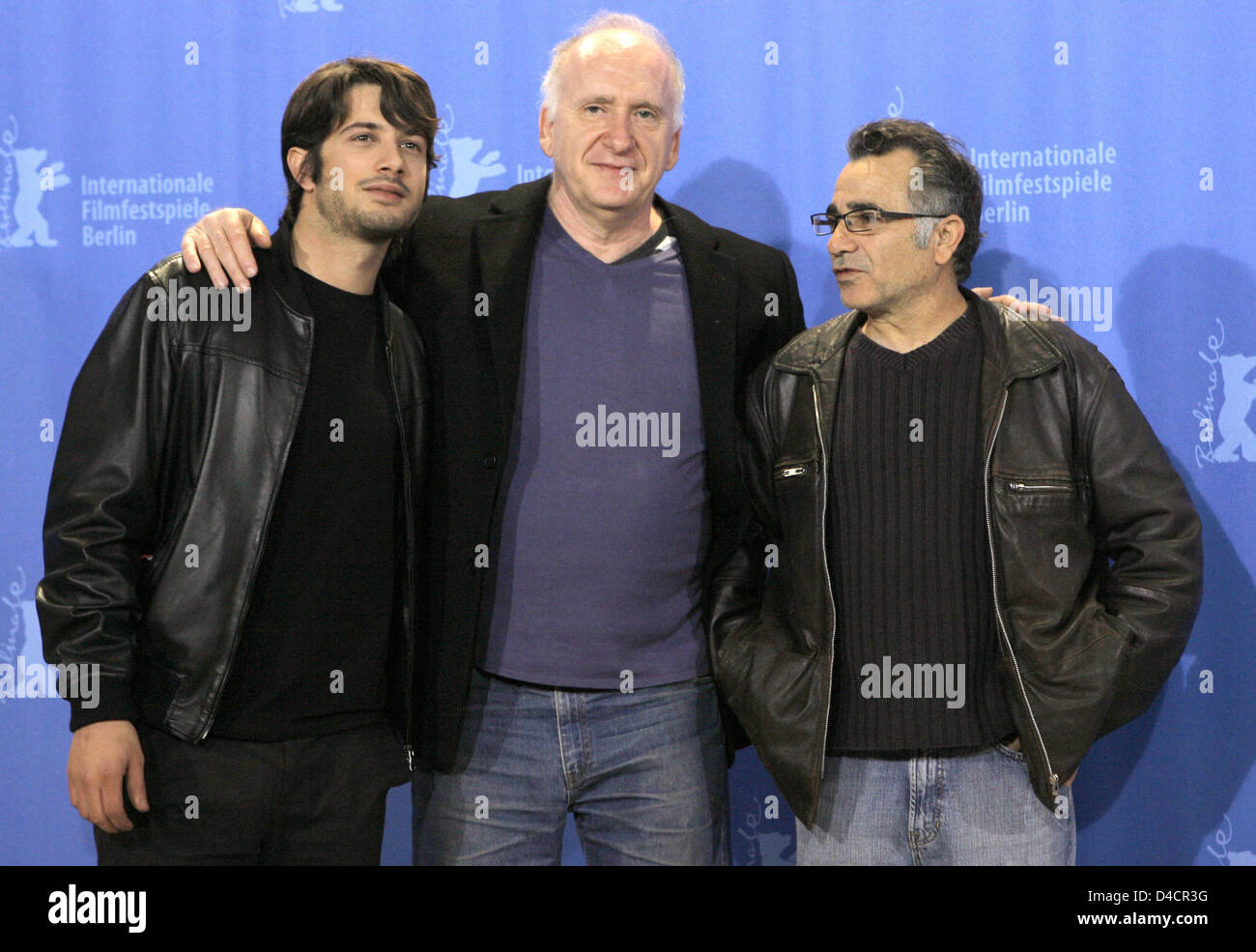 Isreali actor Ran Danker (L-R) is pictured with Director Amos Kollek ...