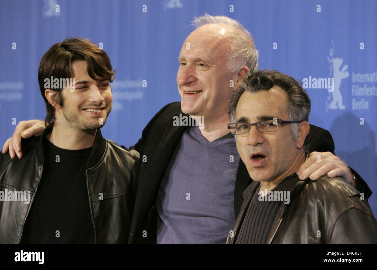 Isreali actor Ran Danker (L-R) is pictured with Director Amos Kollek ...