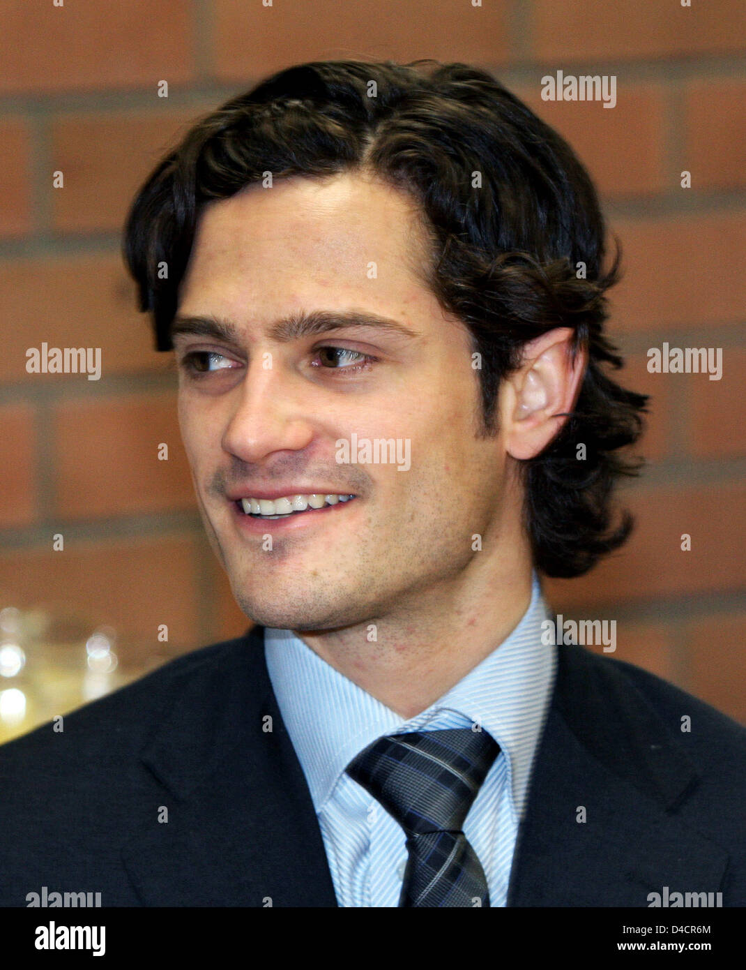 Prince Carl Philip of Sweden pictured during a visit at Ion Beam ...