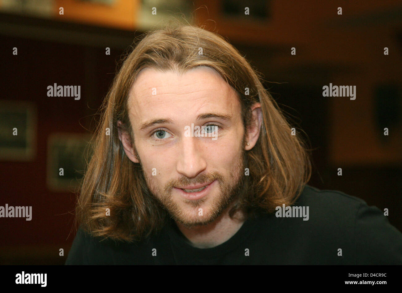 Karlsruhe's Australian new entry, striker Joshua Kennedy, portrayed ...