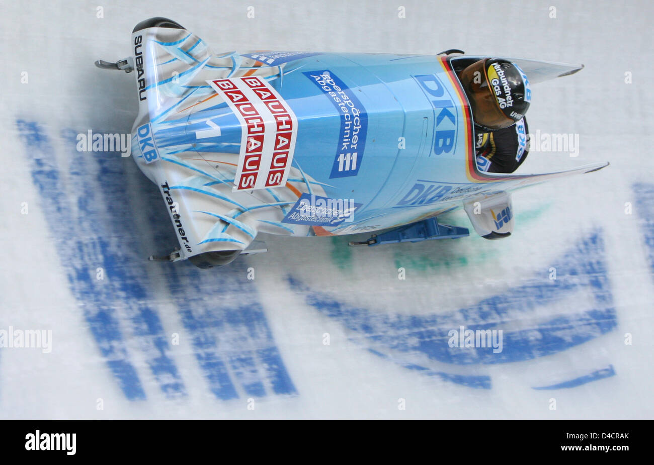 Bob Germany 1 with Sandra Kiriasis (L) and Romy Logsch (hidden ...