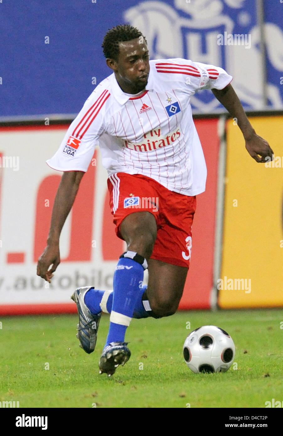 Hamburg's Namibian Collin Benjamin is pictured in action during the ...