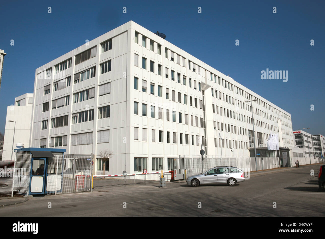 Exterior view on the headquarters of EADS Astrium in Taufkirchen ...
