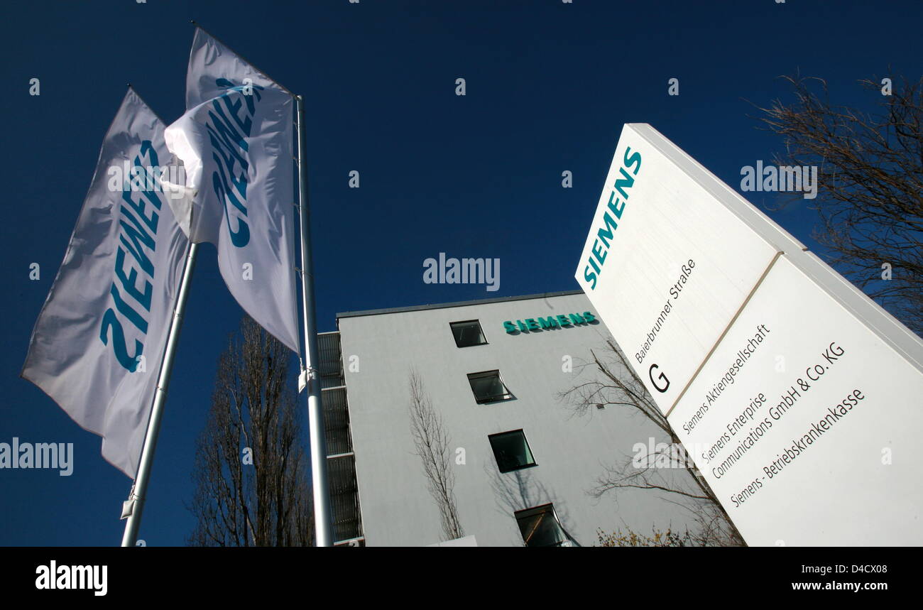 Exterior view on the headquarters of Siemens Enterprise Communications ...