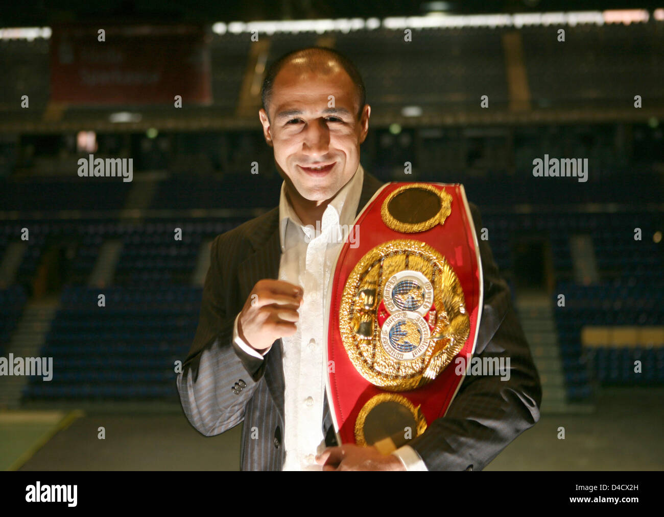 IBF-Middleweight World Champion, Arthur Abraham aka 'King Arthur' poses ...