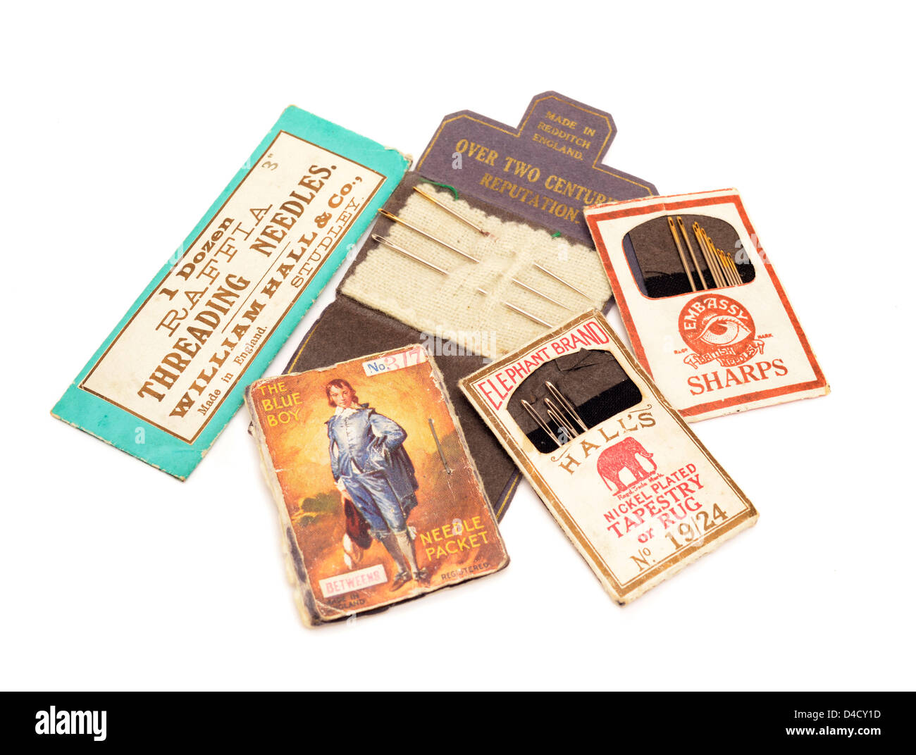 Various vintage needle pack Stock Photo - Alamy