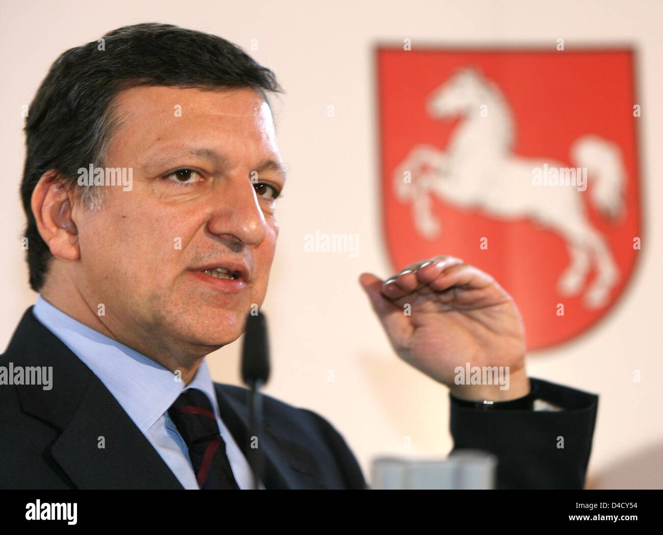 The President of the EU Commission, Jose Manuel Barroso, gives a press ...