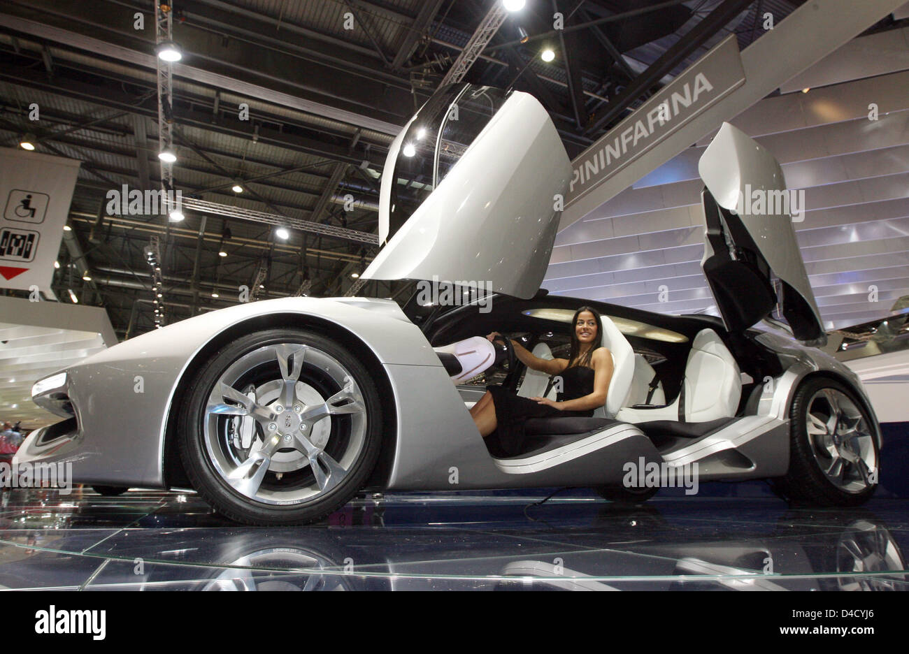 The Pininfarina concept car 'Sintesi' is pictured during the second ...