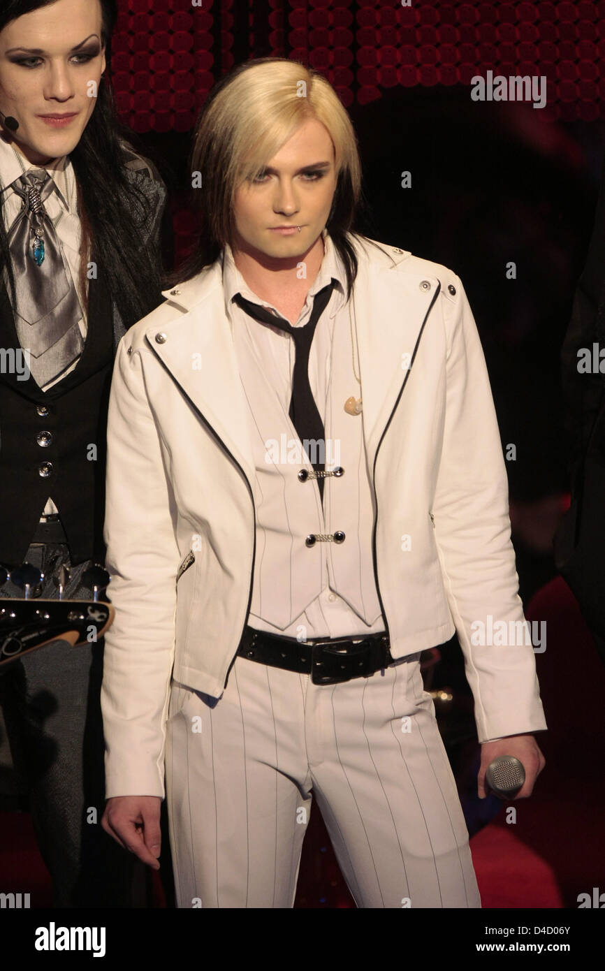 Luminor (L) singer and keyboarder and Strify lead singer of the band ...