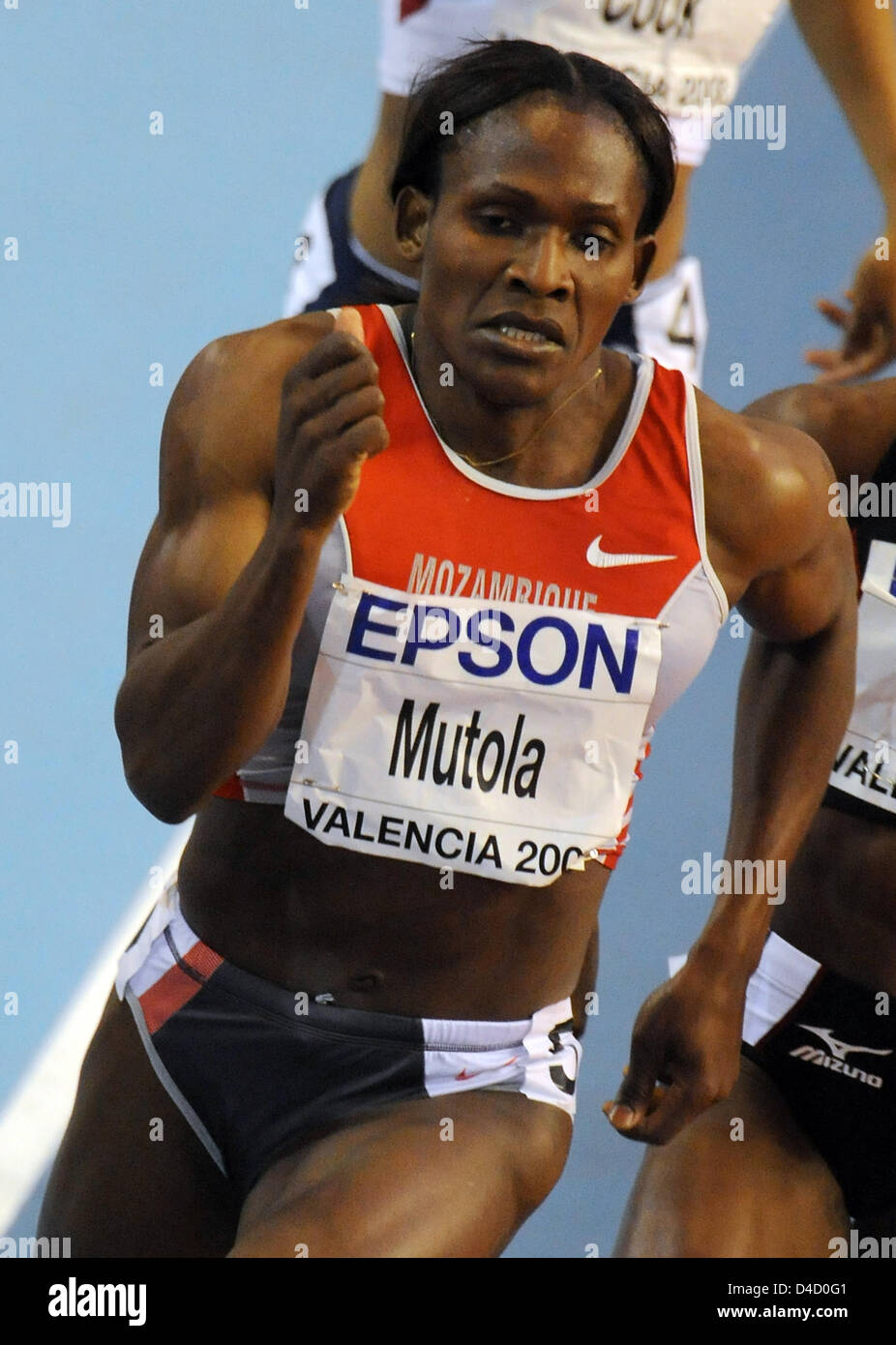 Maria Mutola of Mozambique pictured running her 800m prelim heat at the ...