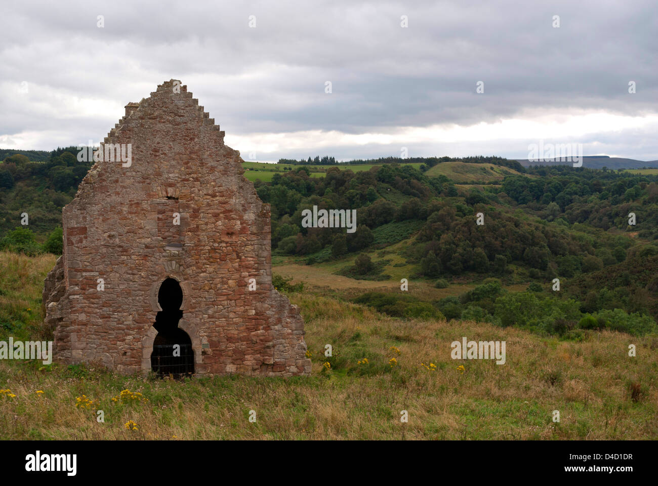 The stables at Crichton Castle, Pathhead, Midlothian, near Edinburgh in ...