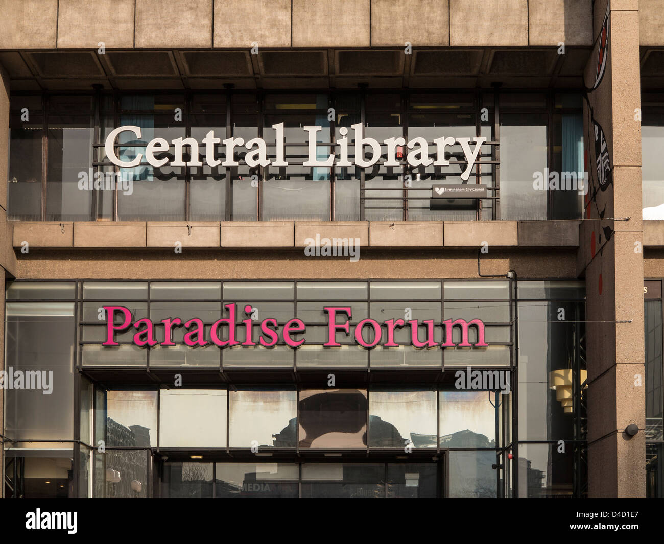 Entrance to Central Library in Chamberlain Square Birmingham UK by John ...