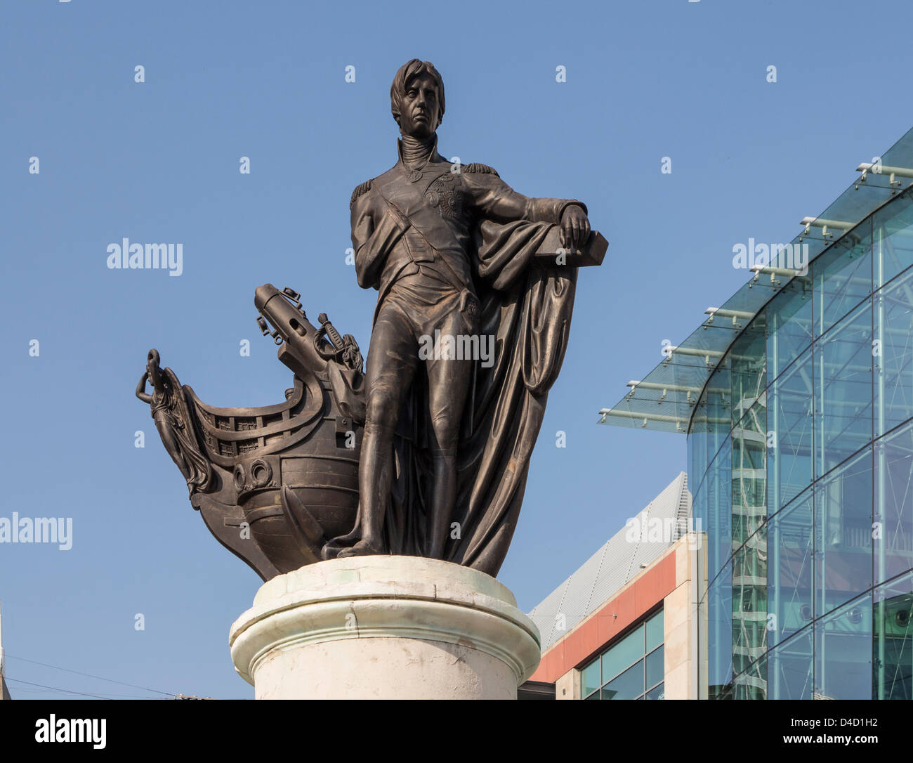 Statue of Lord Nelson (1758-1805) by Sir Richard Westmacott (1775-1856 ...