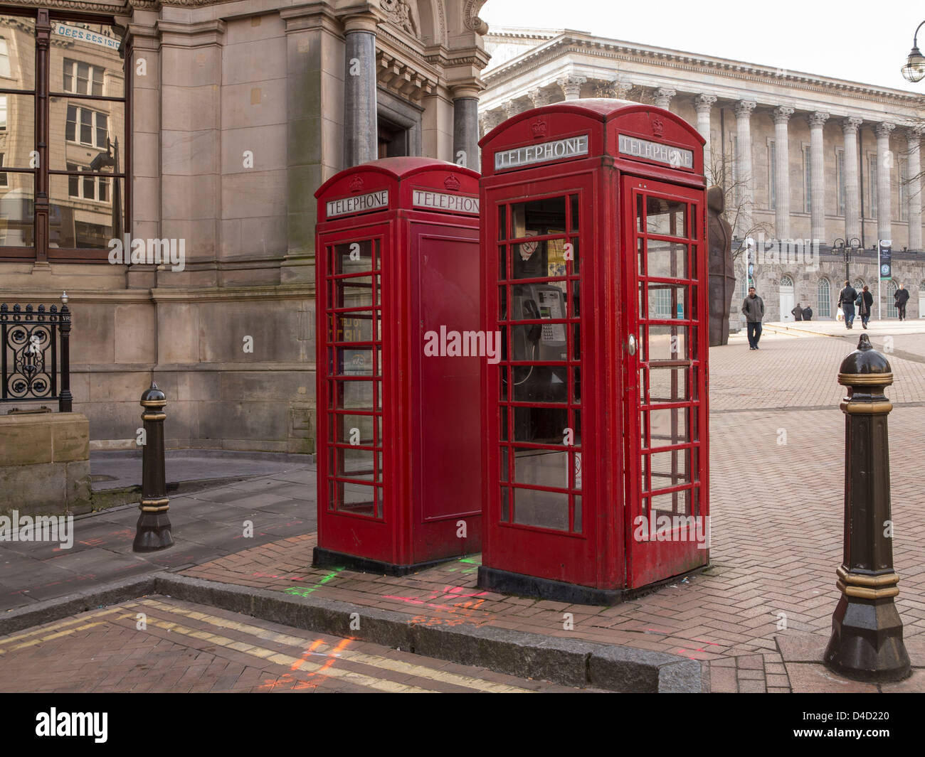 Two telephone boxes hi-res stock photography and images - Alamy