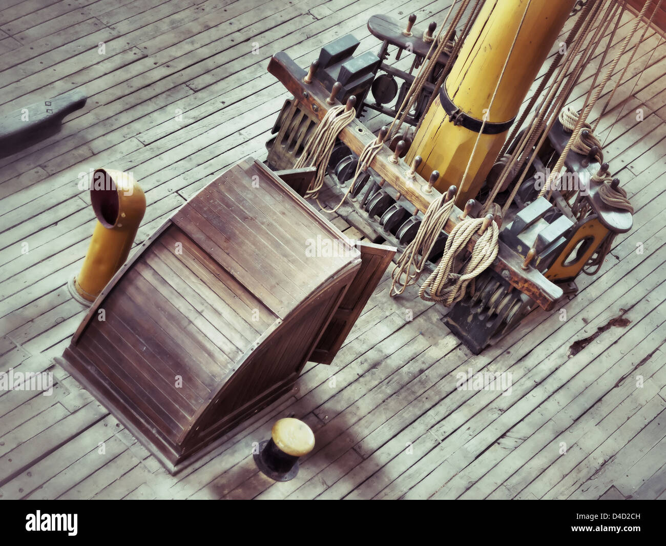 Wooden ship deck hi-res stock photography and images - Alamy