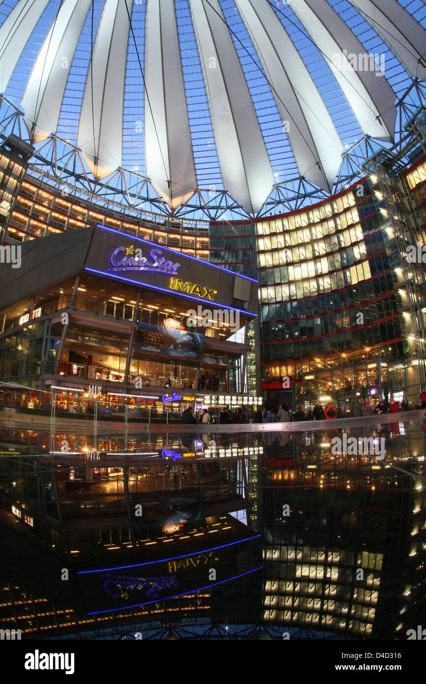 View on the IMAX cinema located in the Cinestar complex at Potsdam ...