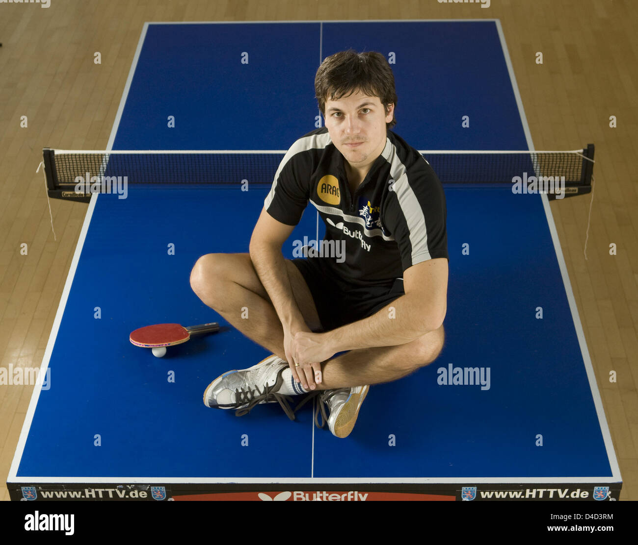 German table tennis pro Timo Boll pictured during a photo shoot in ...