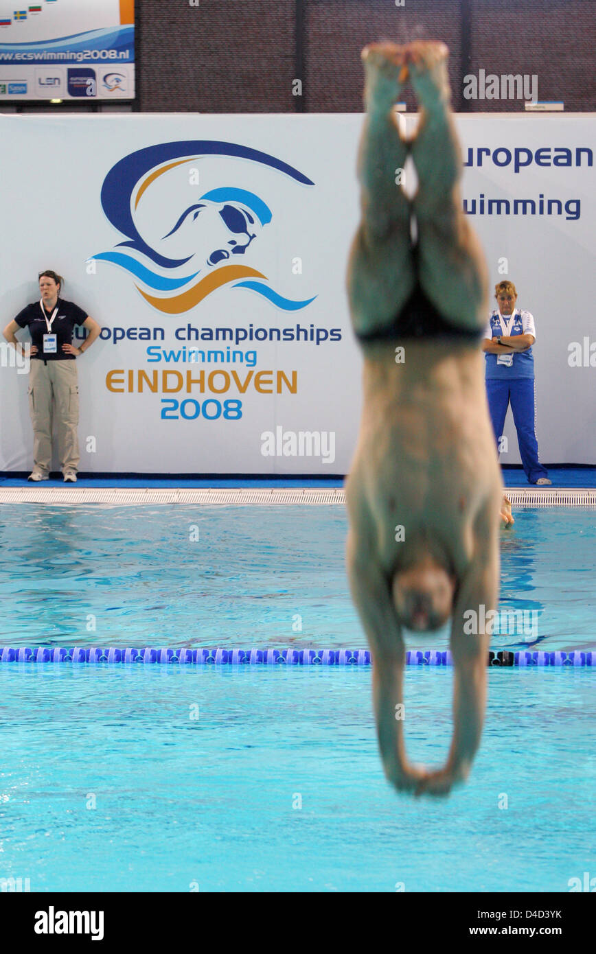 A diver pictured during the training to the 29th LEN European ...