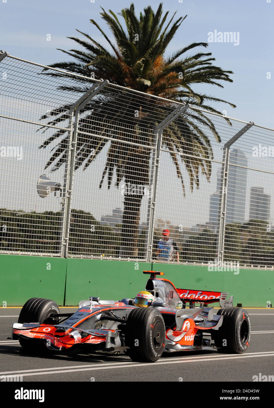 British Formula One driver Lewis Hamilton of the McLaren Mercedes team ...
