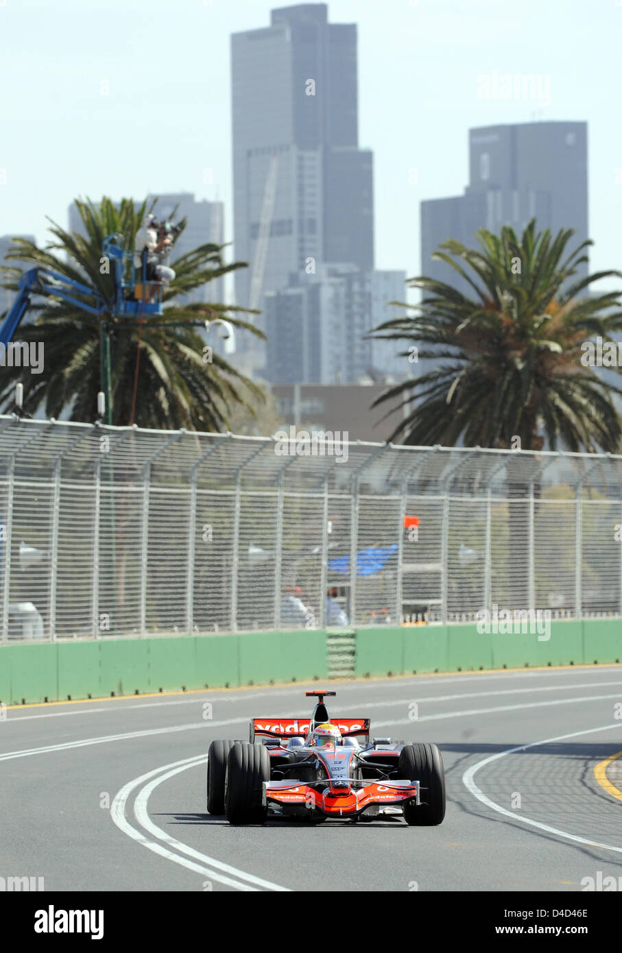 British Formula One driver Lewis Hamilton of the McLaren Mercedes team ...