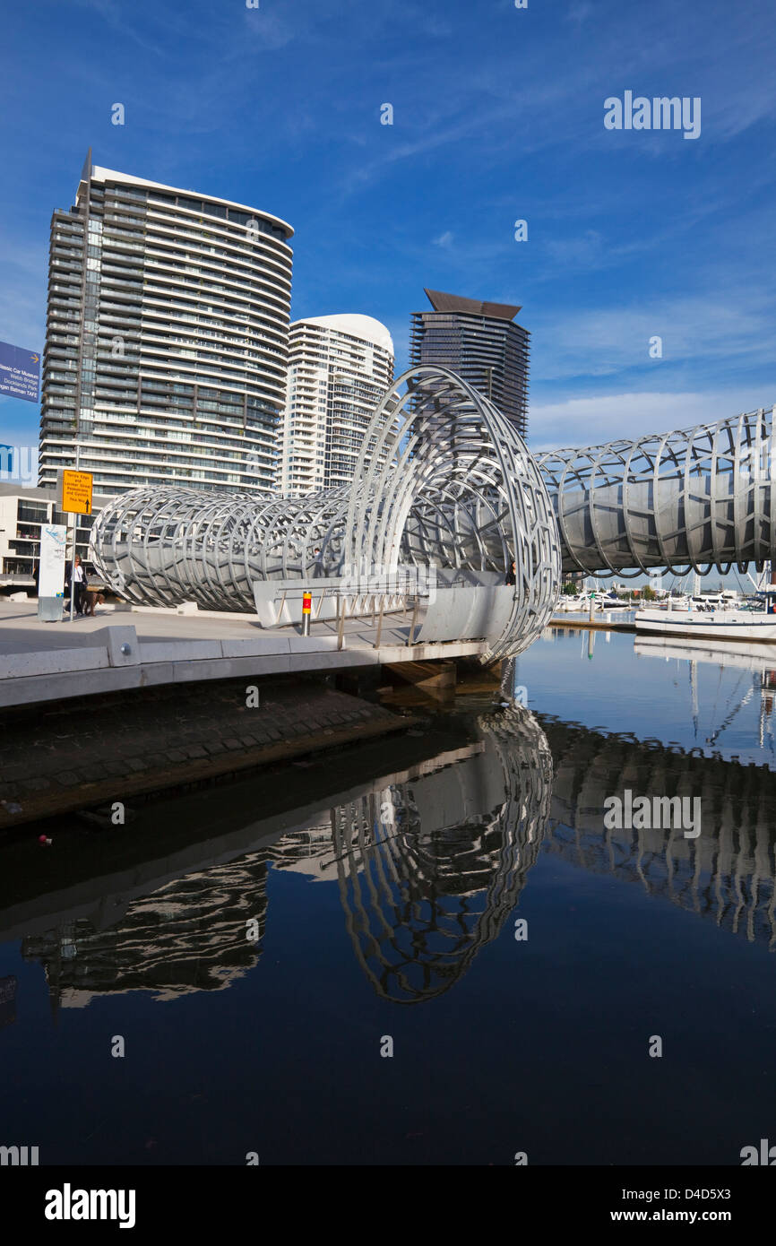 The Webb Bridge in Melbourne's Docklands - Its design was inspired by ...