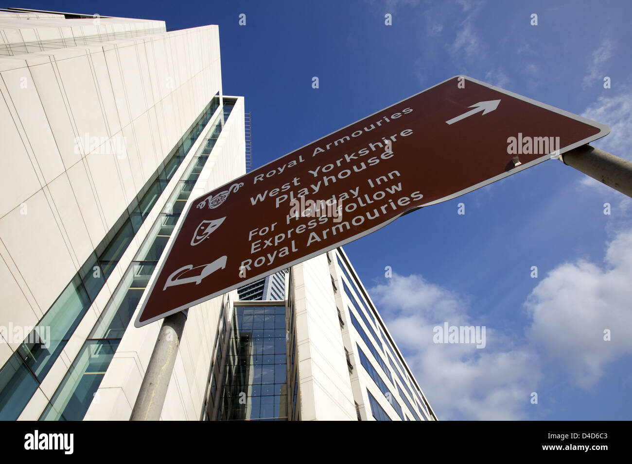 Leeds city centre signpost hi-res stock photography and images - Alamy