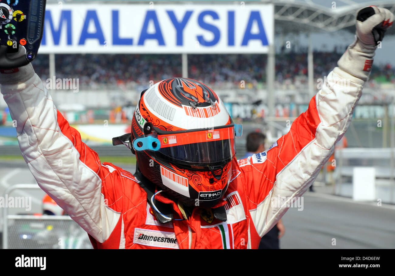 Finnish Formula One driver Kimi Raikkonen of scuderia Ferrari ...