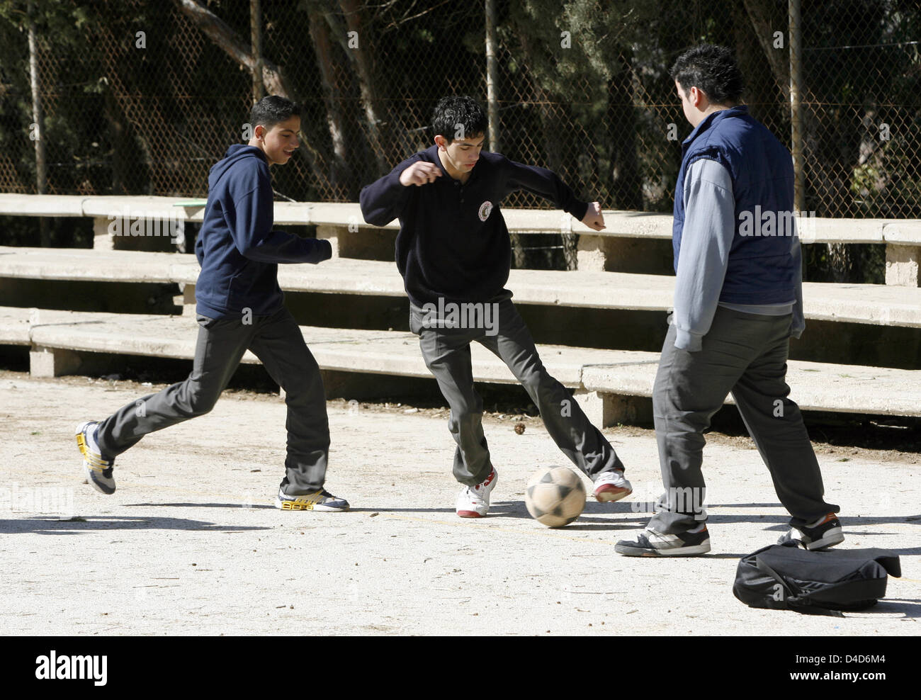 Sports field at the school centre hi-res stock photography and images ...