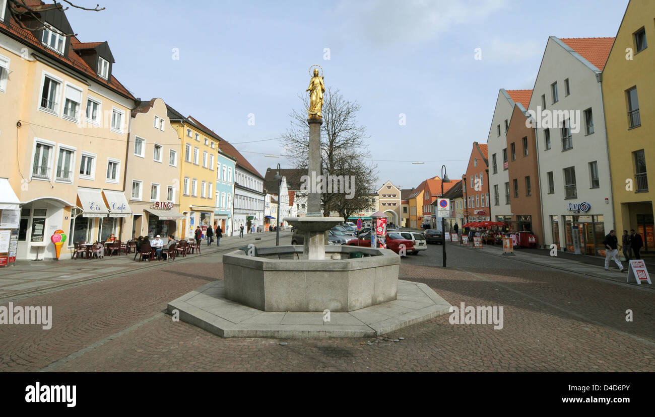 The picture shows the Marien Square in Dingolfing, Germany, 28 February ...